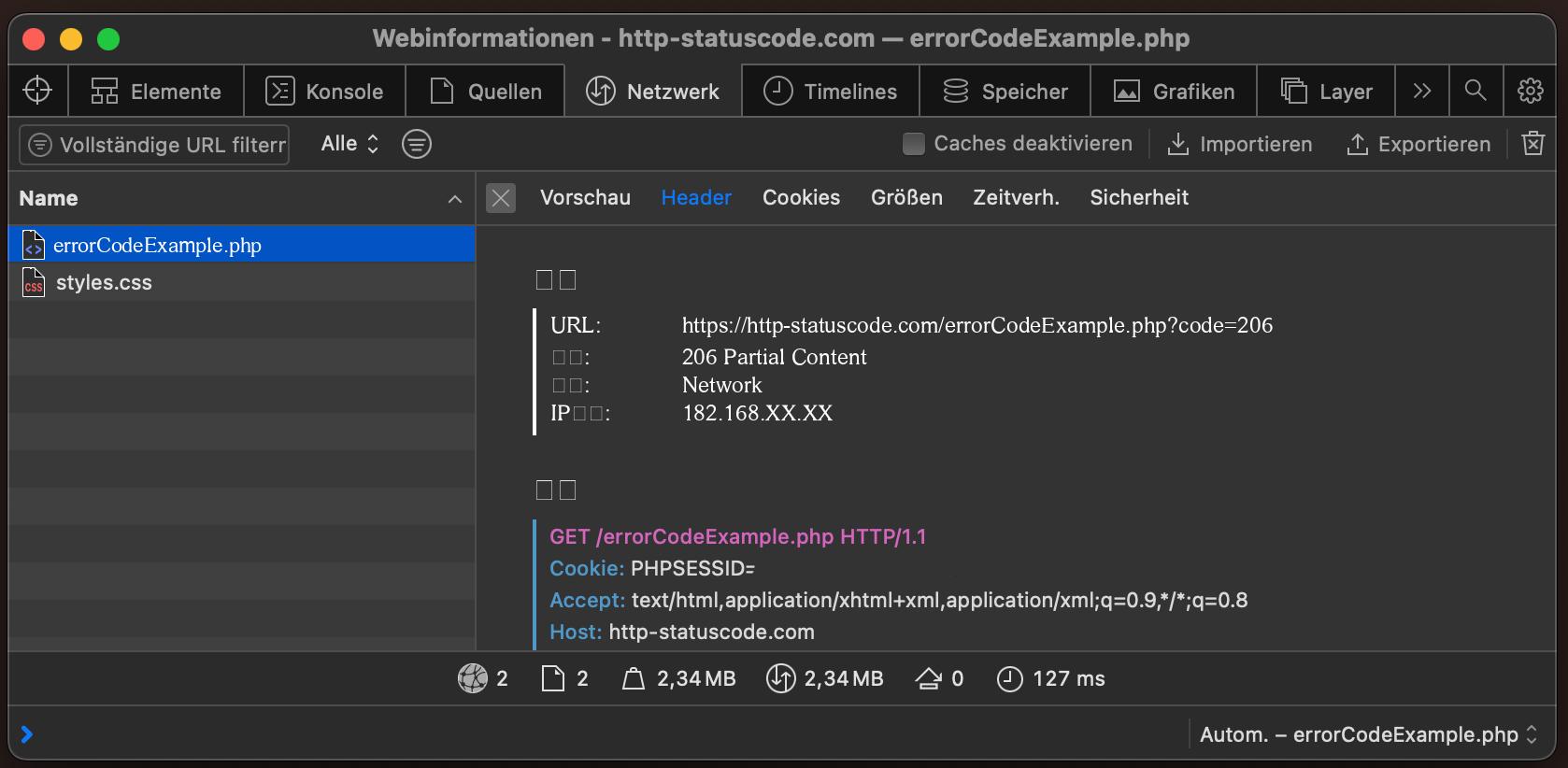 206 Partial Content HTTP 